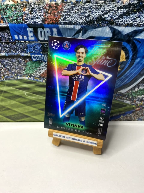 TOPPS MATCH ATTAX 2024/25 2025 Vitinha PSG Time To Shine Limited Edition Card £2.25 - PicClick UK